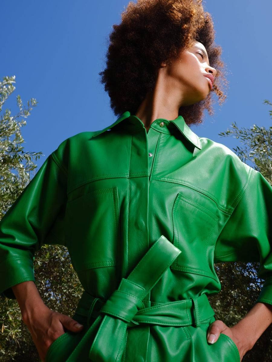 Combishort en cuir Vicky – KATSO CUIR